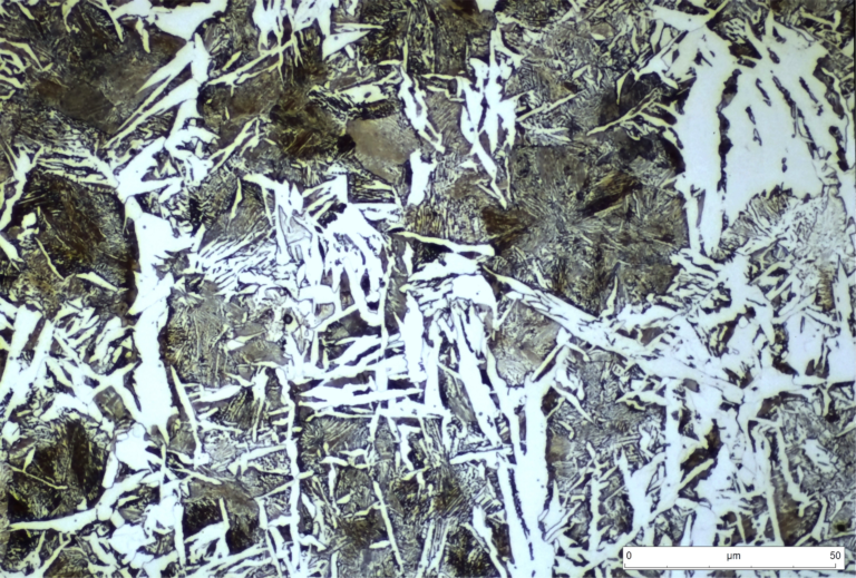 Microestructuras con perlita y ferrita