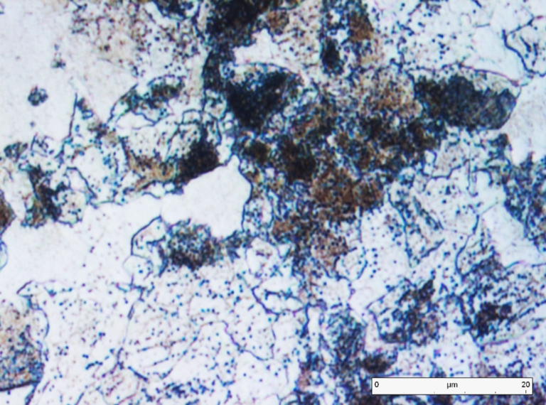 Microestructuras con perlita y ferrita
