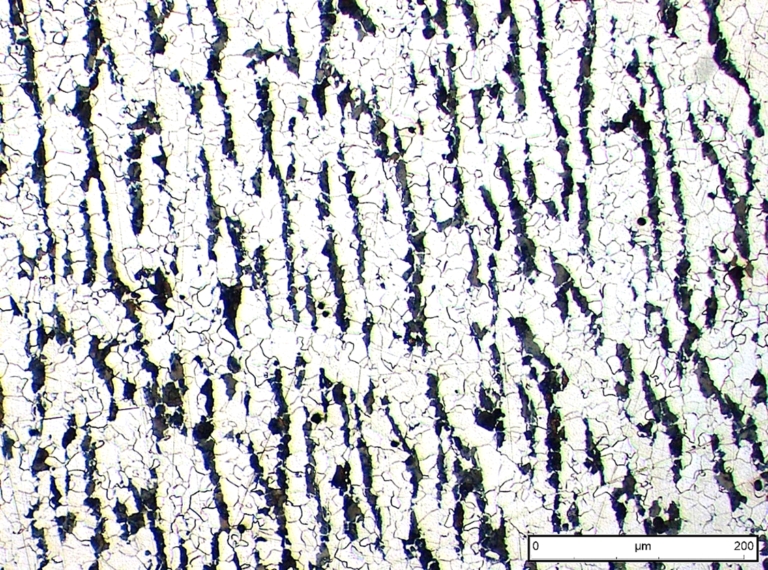 Microestructuras con perlita y ferrita